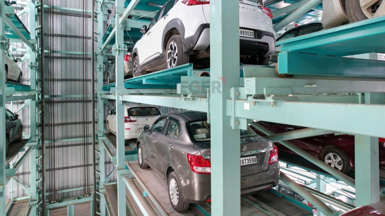 L-Cart Tower Parking in Coimbatore with 152 Cars - Sieger Parking